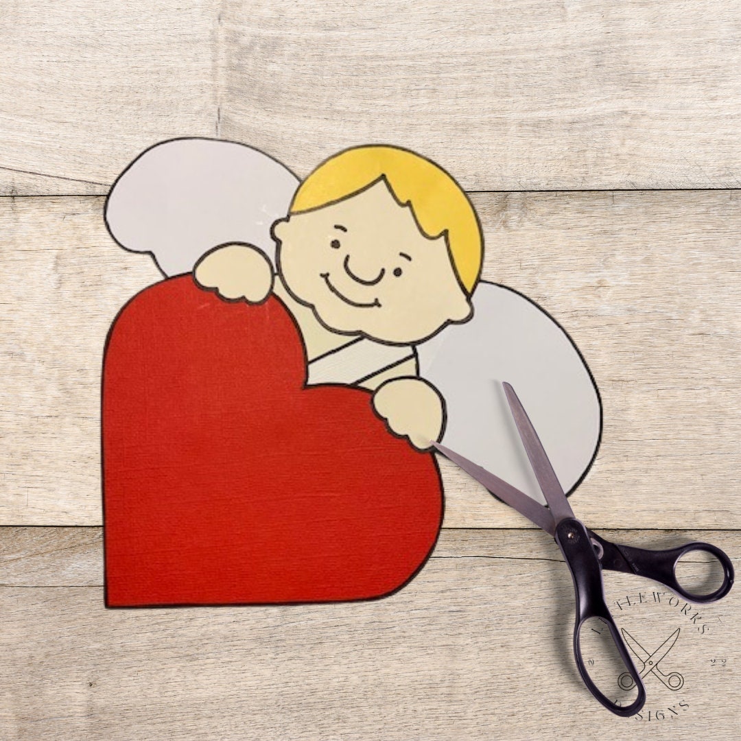 Printable Cupid Cut Out Kit/ DIY Craft for Kids/ Valentines Day Craft ...