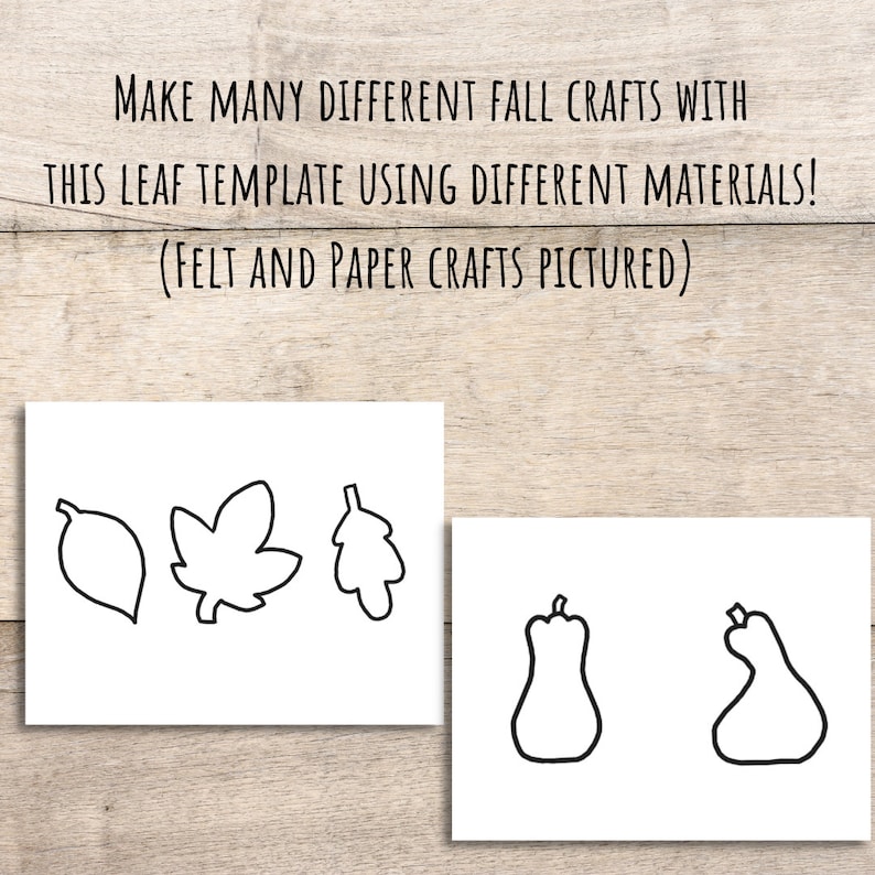 Printable Fall Leaf Craft Template/ Classroom Craft/ Paper - Etsy