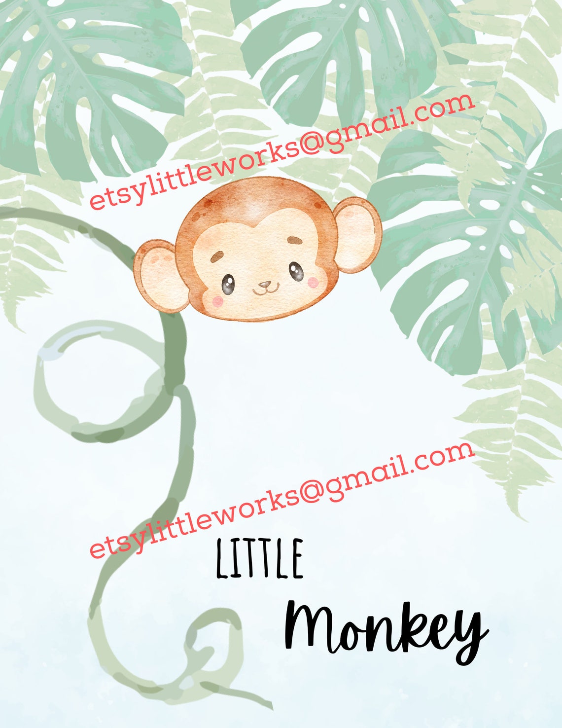 Monkey Handprint Art/ Handprint Craft/ Toddler Craft/ - Etsy