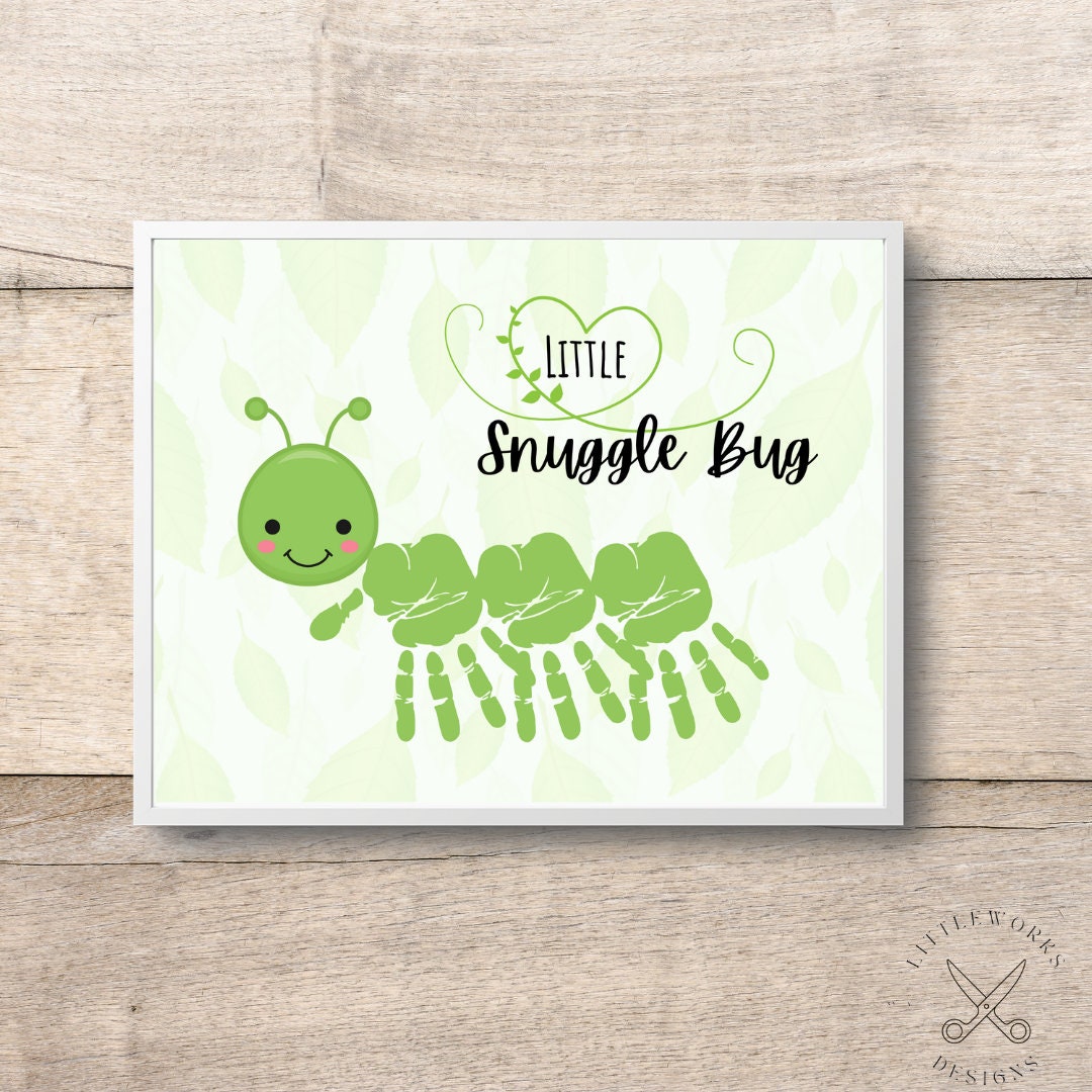 Editable Snuggle Bug Handprint Art/ Handprint Craft/ Toddler Craft ...