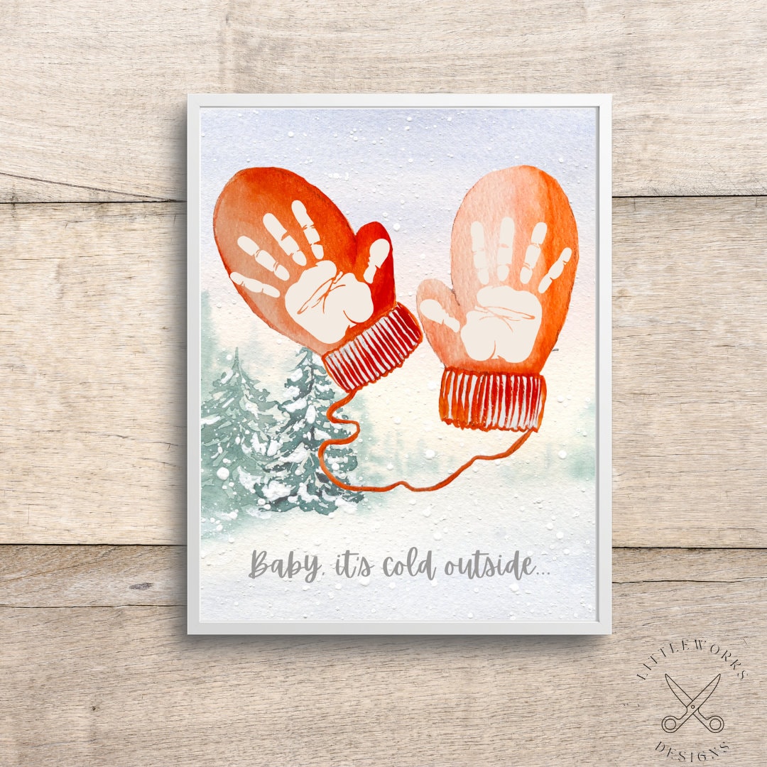 Baby It's Cold Outside Handprint Craft/ Preschool Activity/ Christmas ...