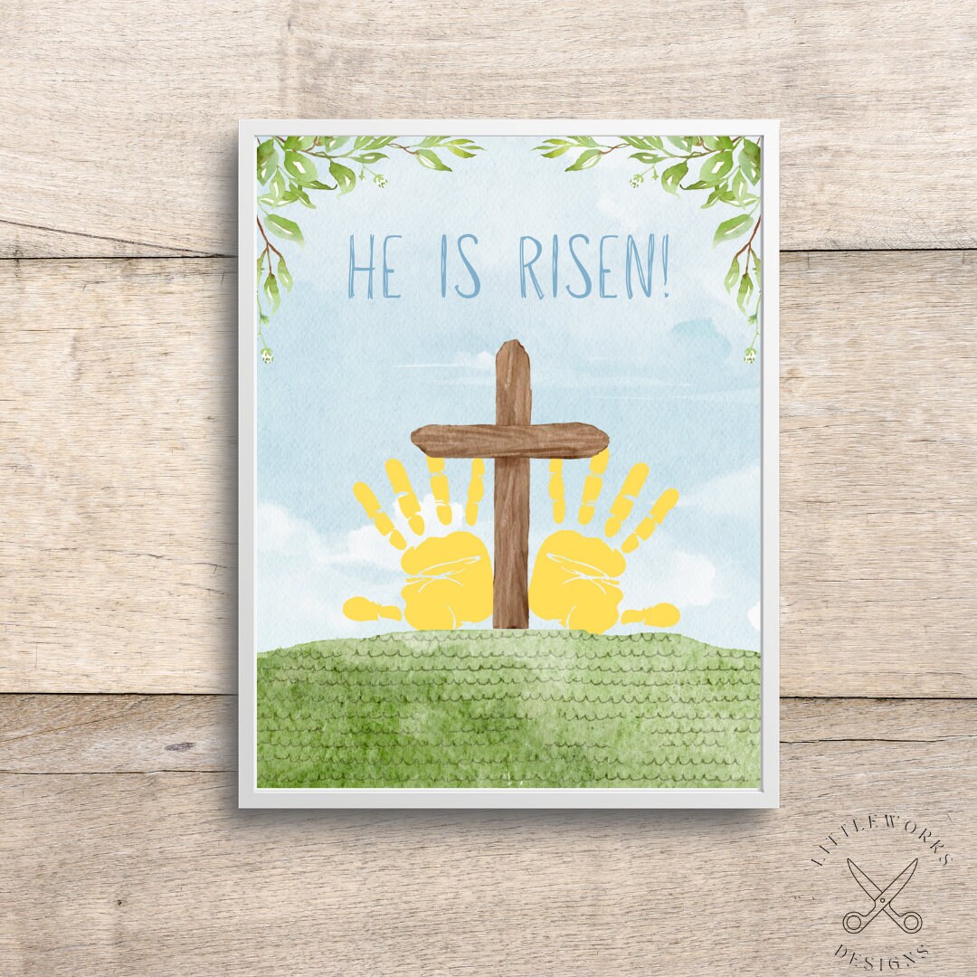 Editable He is Risen Craft/ Sunday School Craft/ Easter/ Printable ...