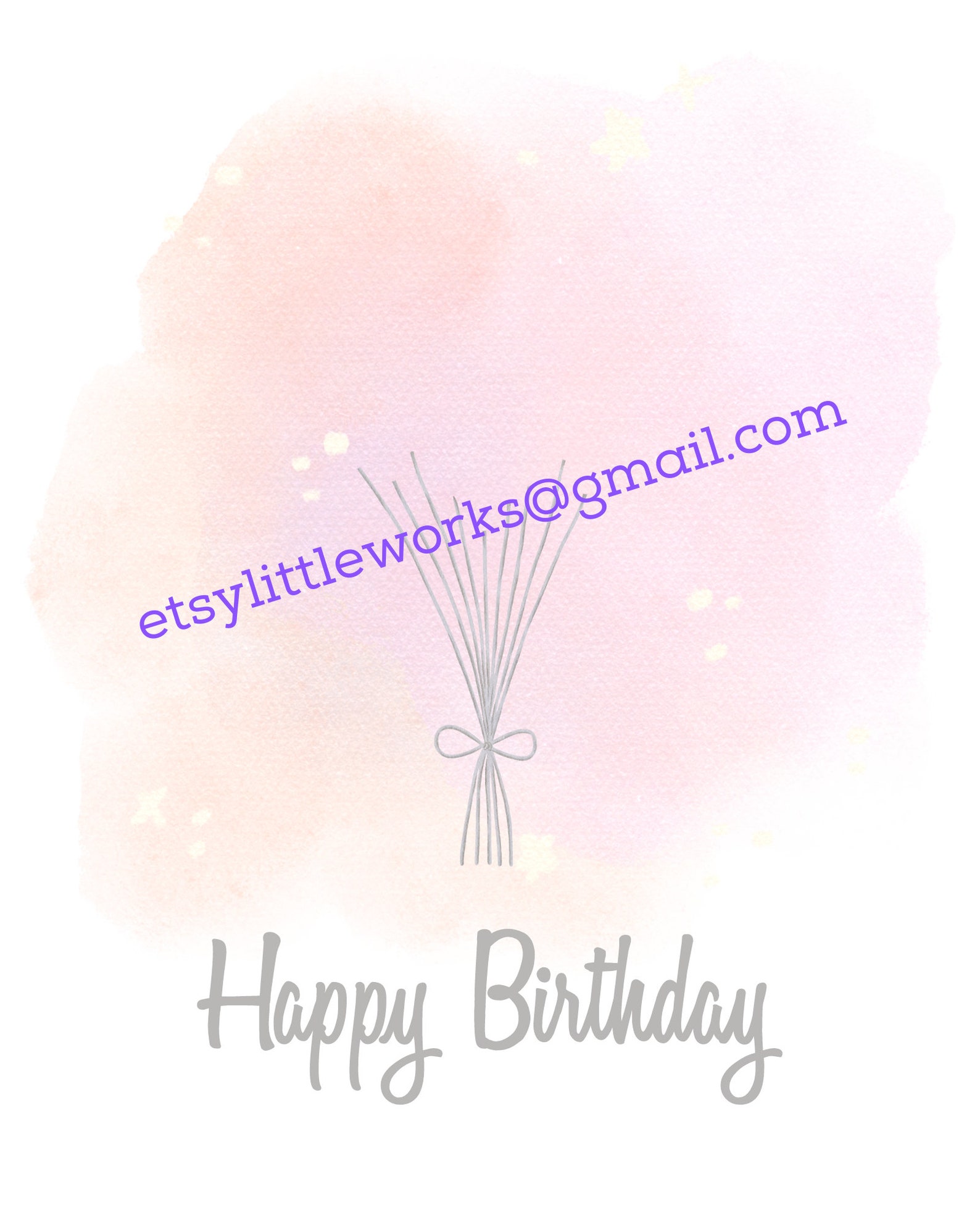 Editable Birthday Balloons Fingerprint Art: DIY Kid Gift (digital ...