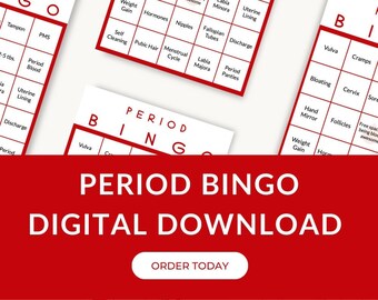 Period Party Game Pack Period Celebration New (Instant Download) - Etsy