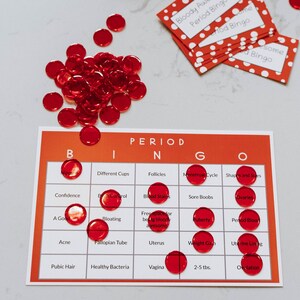 Period Party Bingo - Etsy
