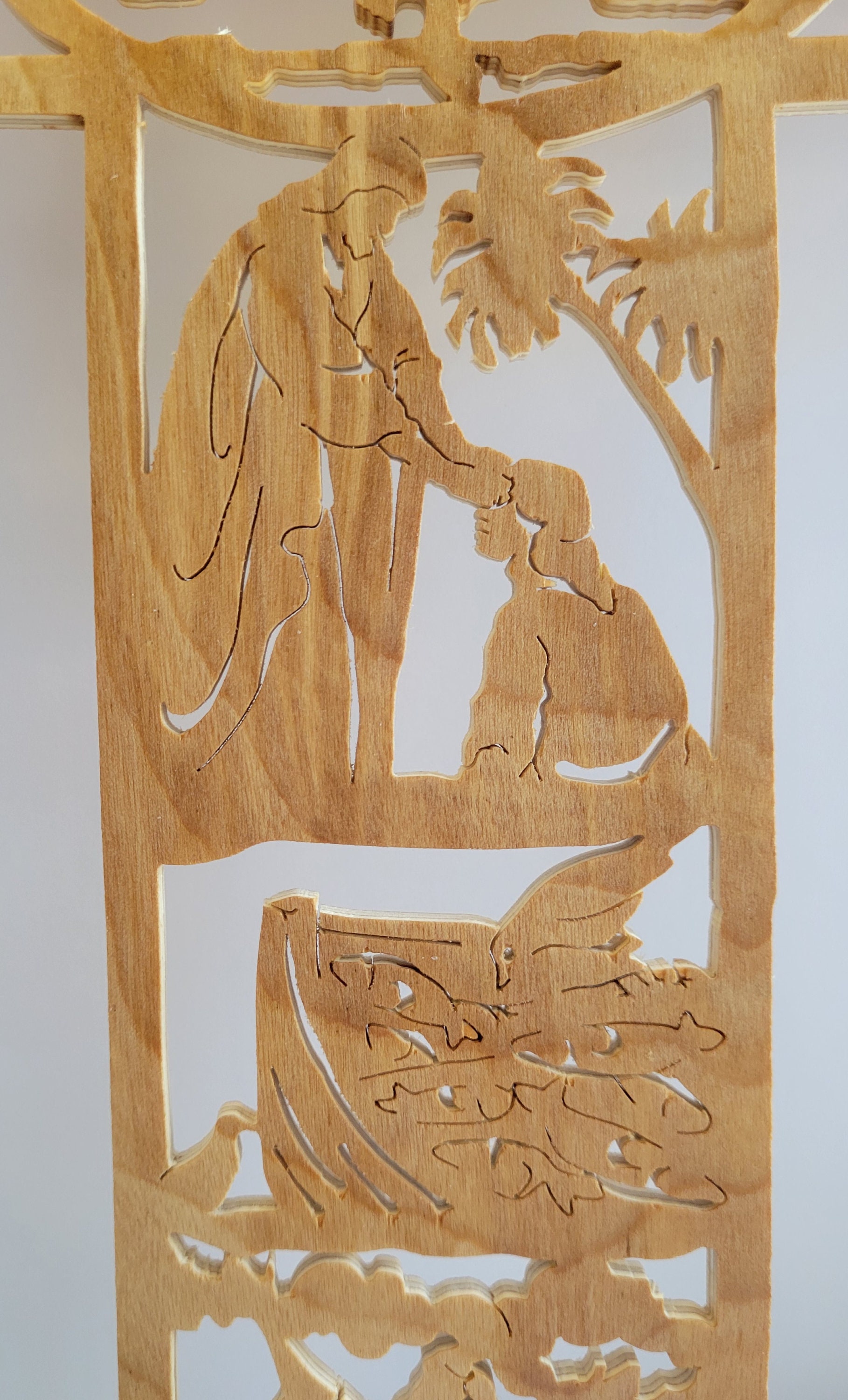 Wooden Cross - Story of Christ - Laser Cut - Etsy