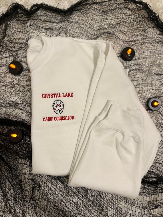 Jason Voorhees Embroidered Halloween Sweater - Etsy