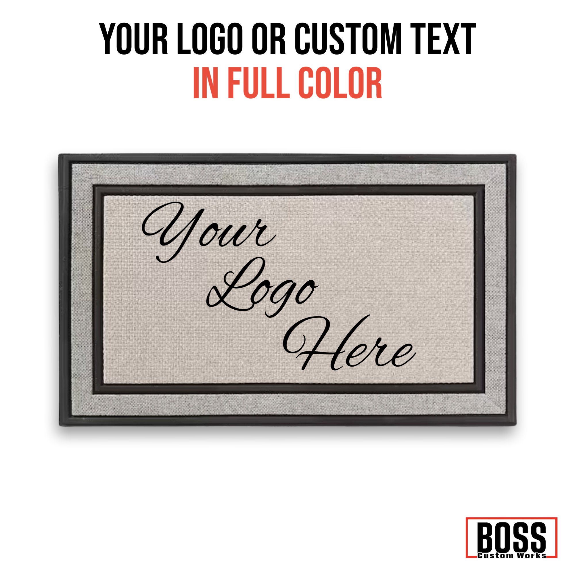 Personalized Floor Mat, ADD YOUR LOGO, Door Mat, Sublimation, Custom ...