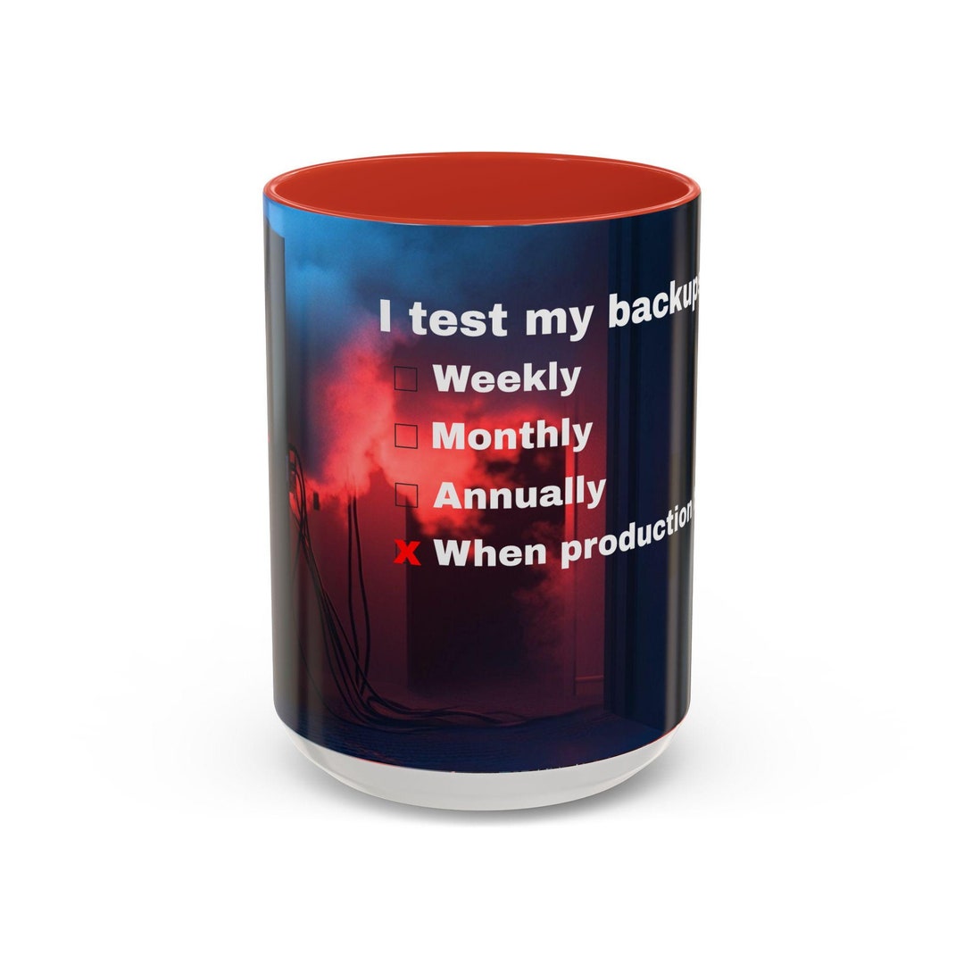 Mug, Funny Server Room Meltdown Fail Quote, Programmer Gift, IT ...