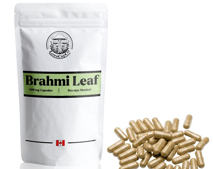 Brahmi Leaf - Bacopa Monnieri Capsules 600mg High Potency Natural ...