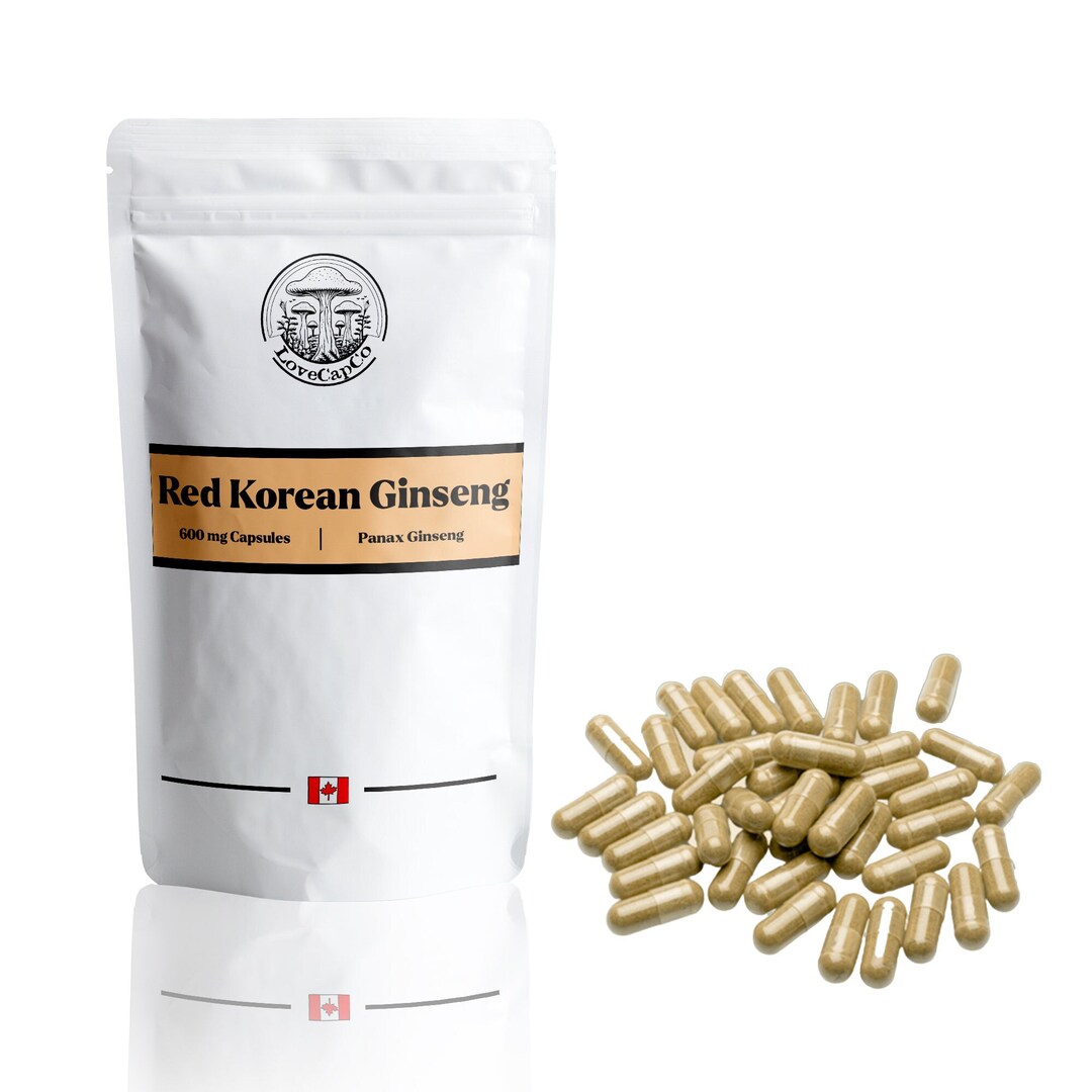 Ginseng Red Korean Extract Capsules - Quality Potent Organic NON-GMO ...