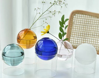 Glass Sphere Vase - Etsy