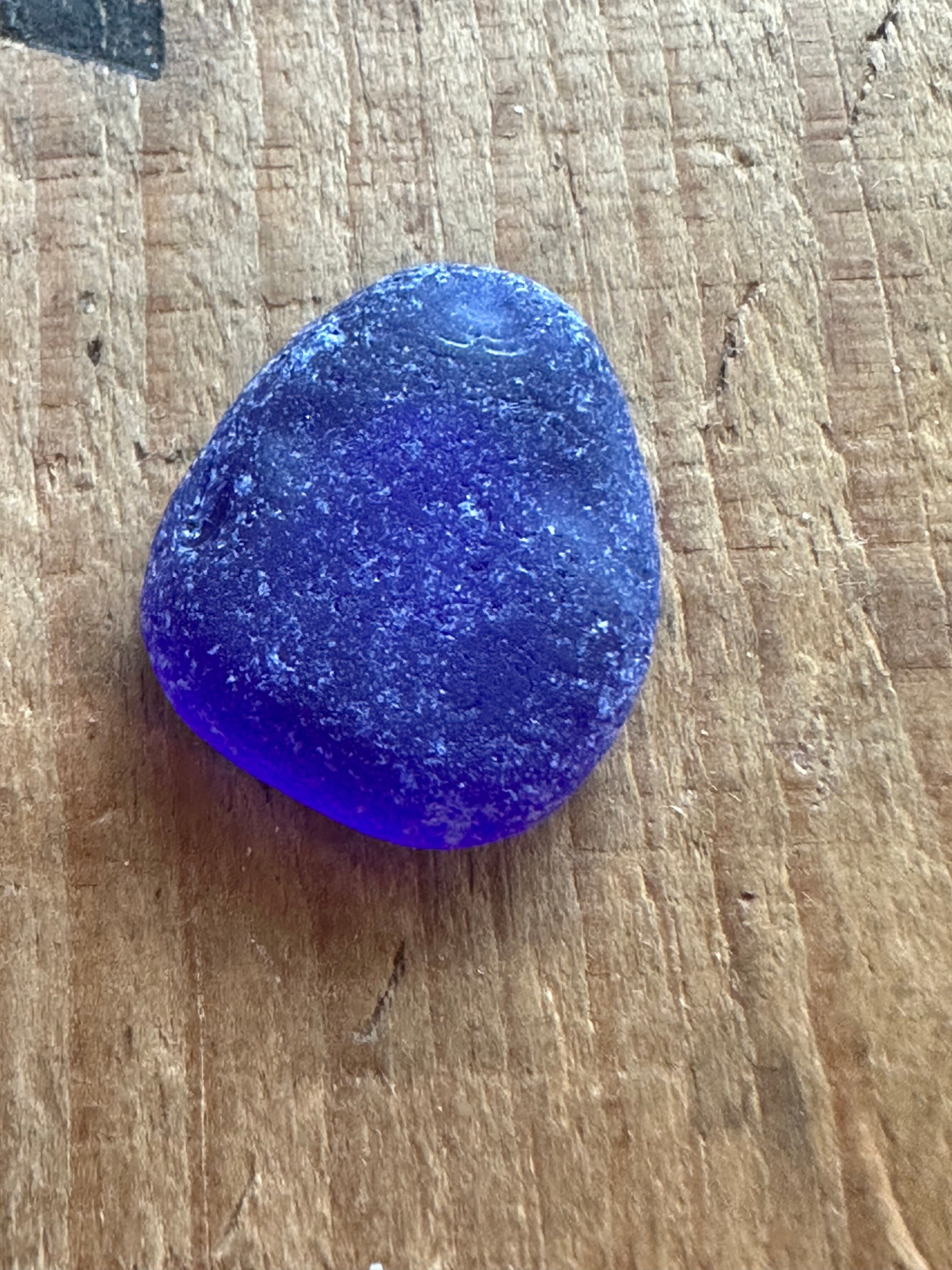 Cobalt Blue Sea Glass Piece Ideal for Collectors , Crafts or Display ...
