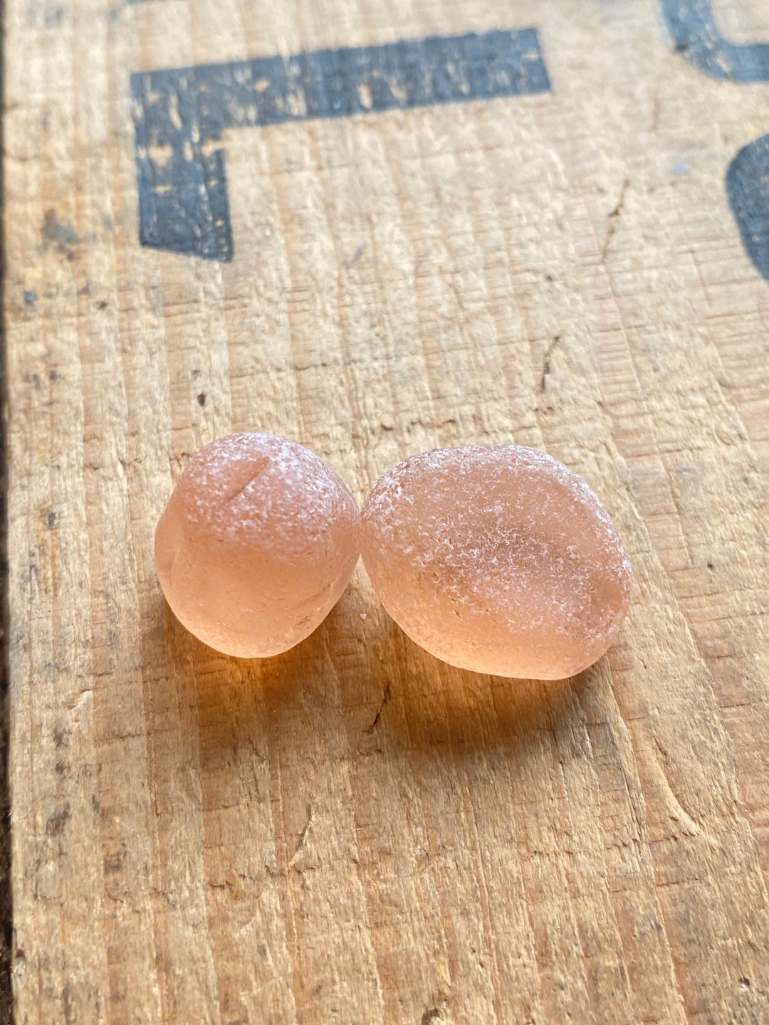 Peach Seaham Sea Glass Pieces Rare Beach Finds - Etsy