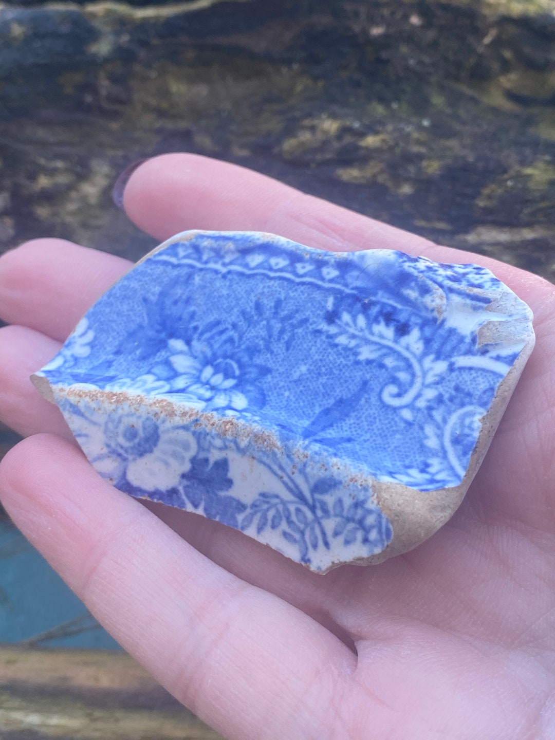 Sea Worn Pottery Piece Scottish Beach Finds Sea Pottery Shards Rare Sea ...