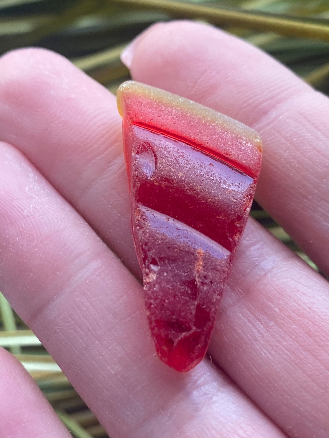 Red Sea Glass Amberina Scottish Sea Glass Red Uv Glow Beach Glass ...