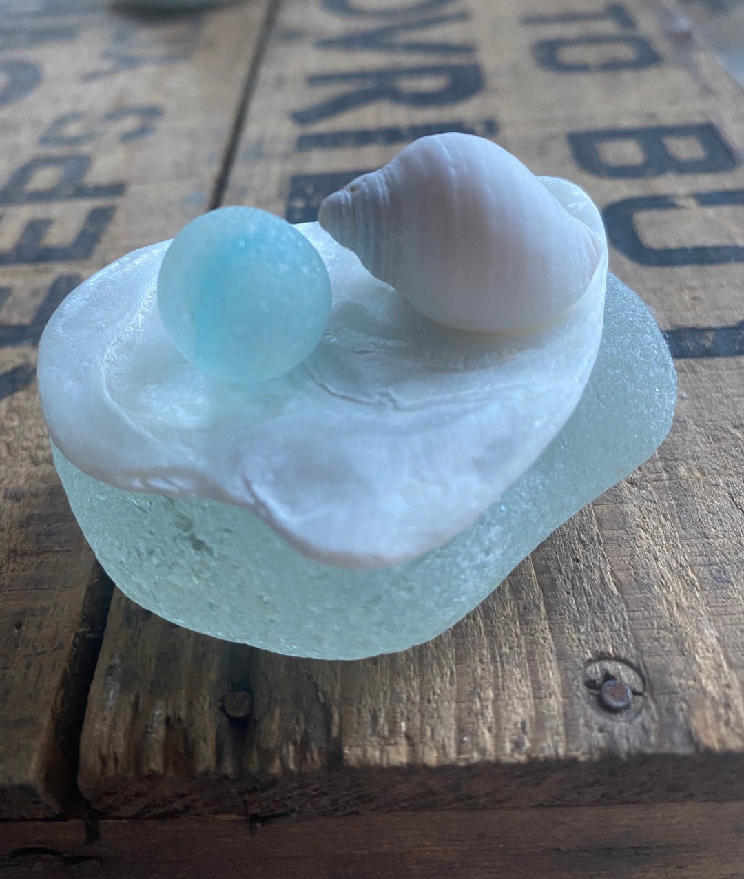 Scottish Sea Glass Marble Shell Stack Beach Shells Genuine Sea Glass ...