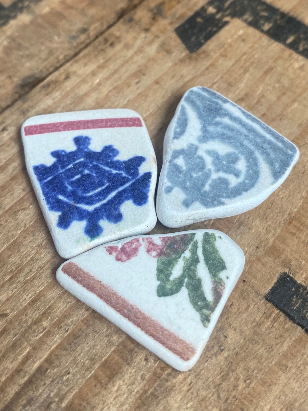 Scottish Sea Pottery Set Beach Pottery Shards Surf Tumbled Ceramic - Etsy