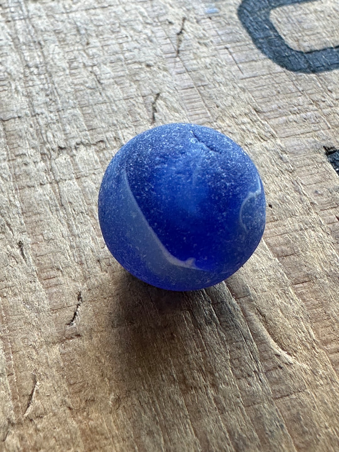 Sea Glass Marble Cobalt Blue Marble Scottish Beach Finds - Etsy