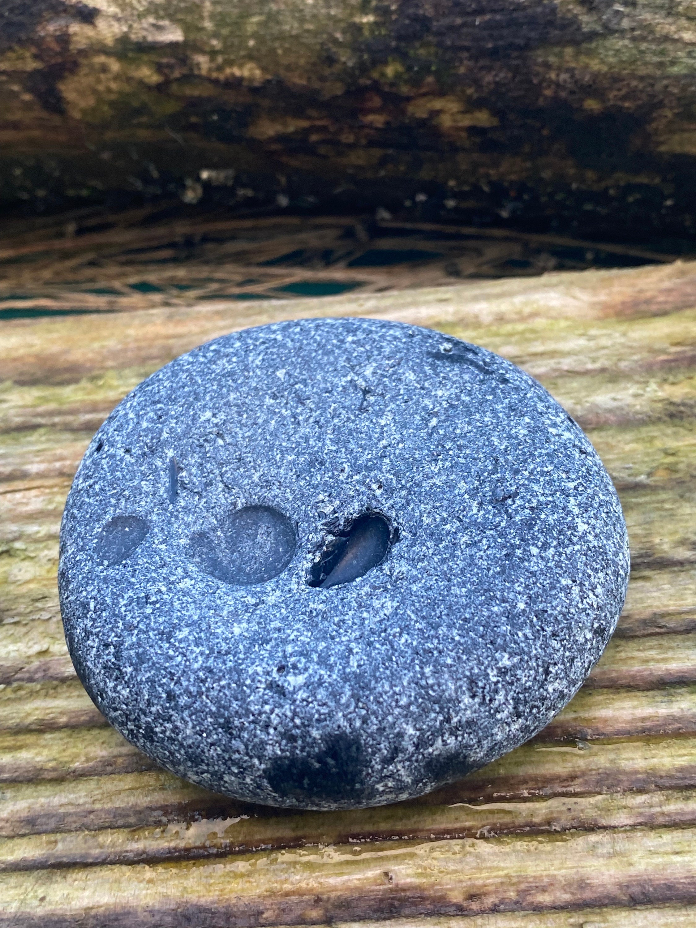 Black Sea Glass Bottle Base / Pirate Glass / Vintage Sea Glass / Rare ...