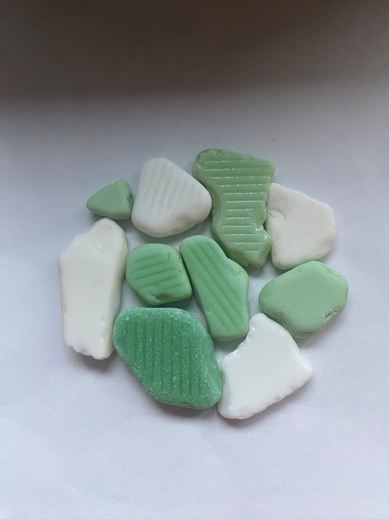 Scottish Sea Glass Vitrolite Tile Sea Worn Tile Beach Glass Craft ...