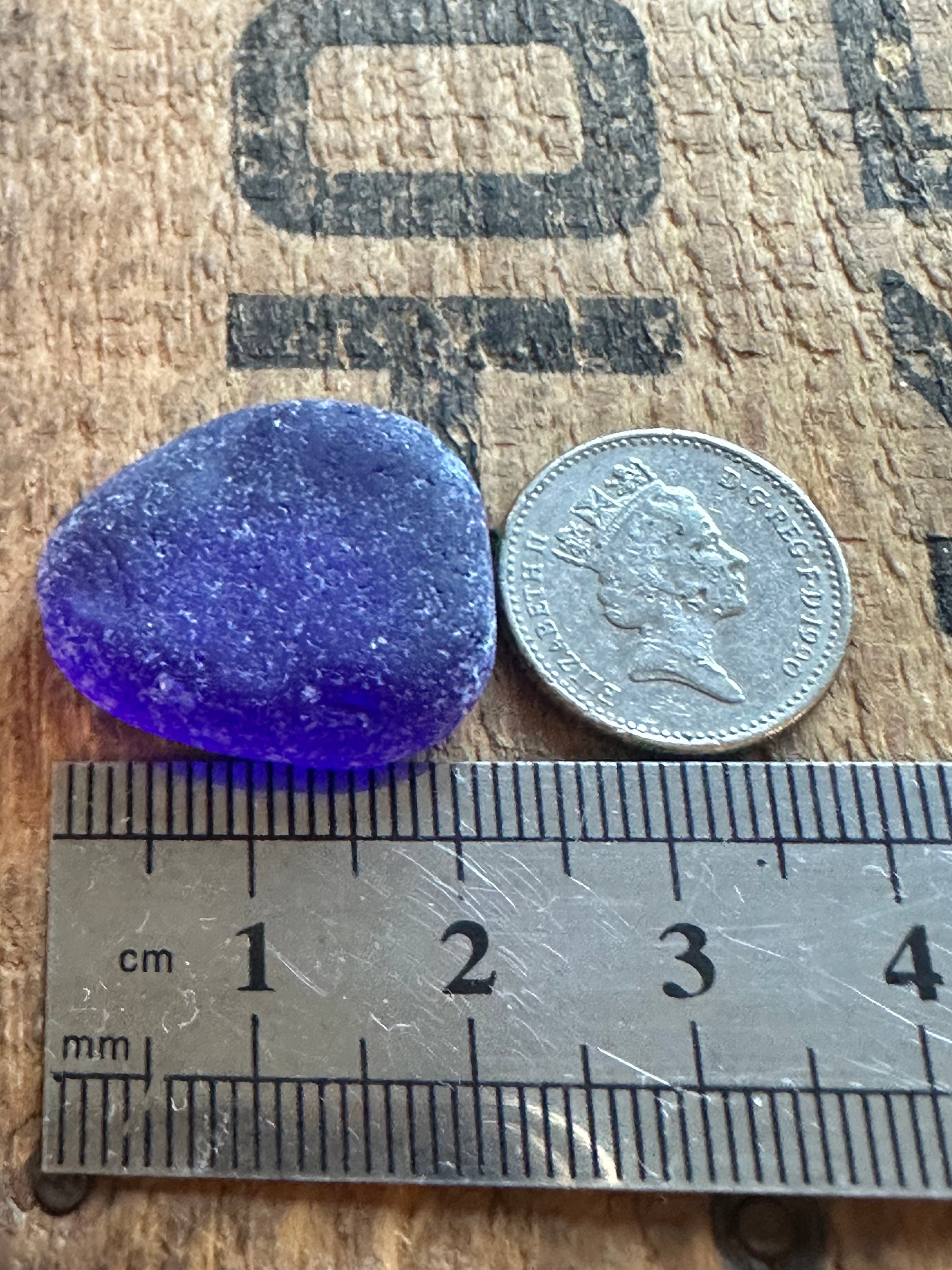 Cobalt Blue Sea Glass Piece Ideal for Collectors , Crafts or Display ...