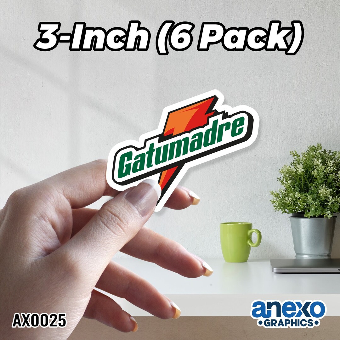 Gatumadre Sticker Waterproof 6 Pack - Etsy
