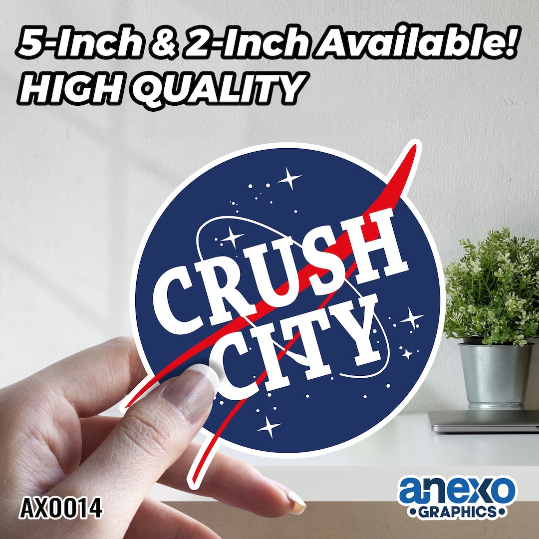 Crush City Logo Sticker Waterproof Vinyl Decal - Etsy