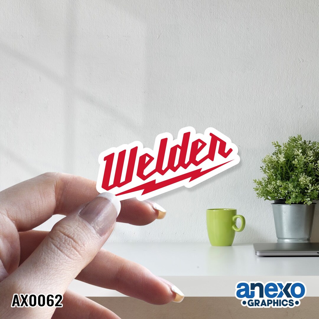Welder Welding Hood Sticker Decal Waterproof Laminated Vinyl Helmet ...