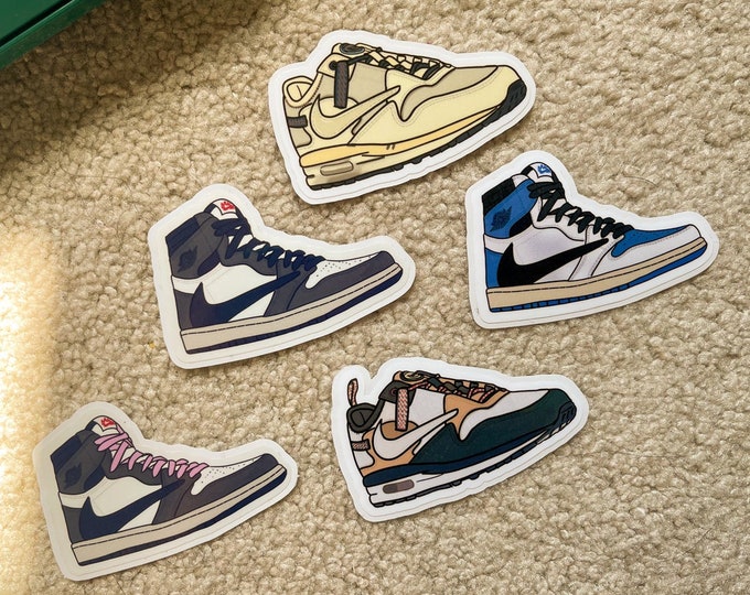 Travis Scott Sneaker Stickers | Hypebeast | Waterproof Vinyl Stickers ...