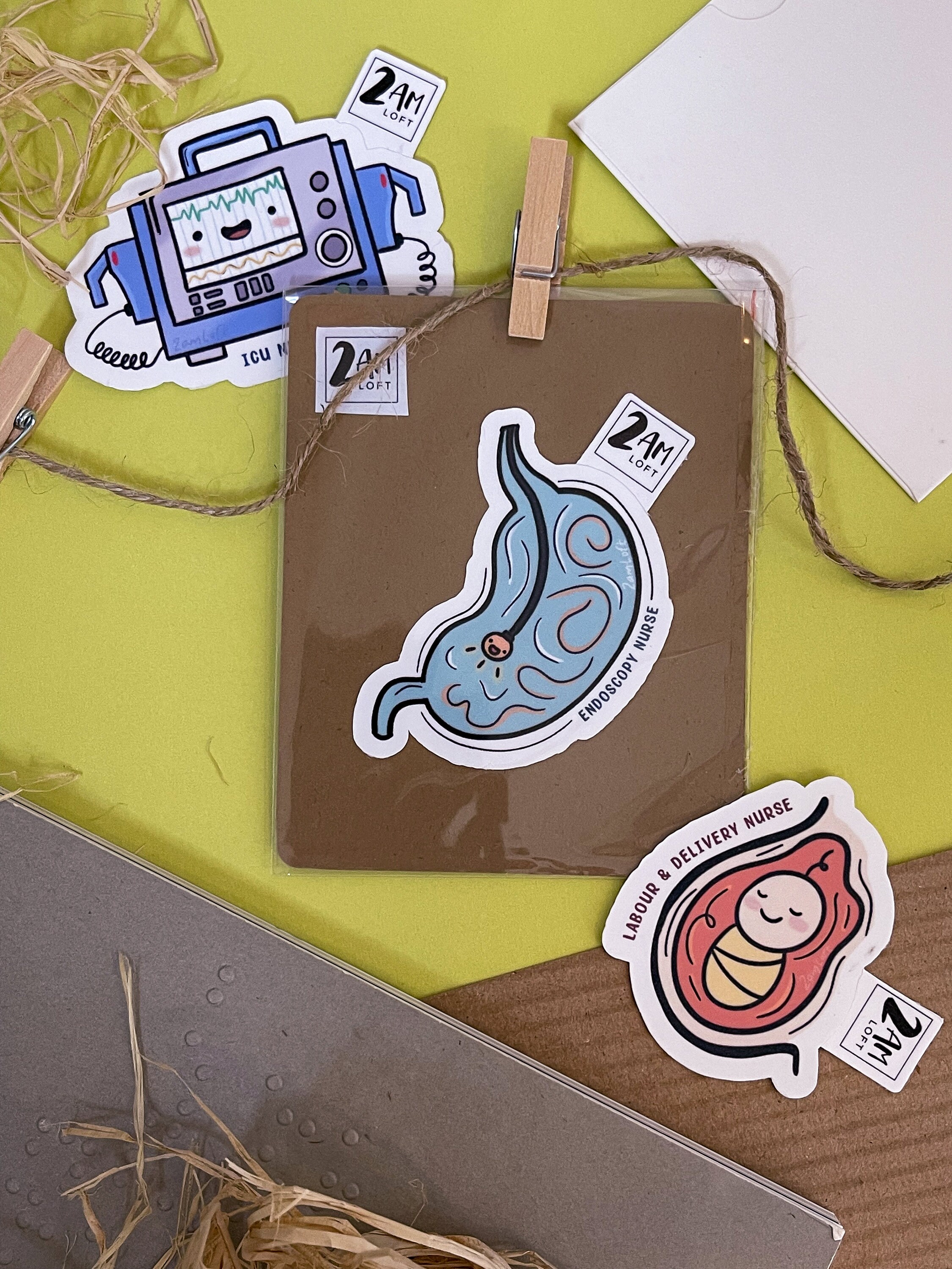 Endoscopy Nurse Laptop, Water Bottle Sticker, Medical Stickers ...