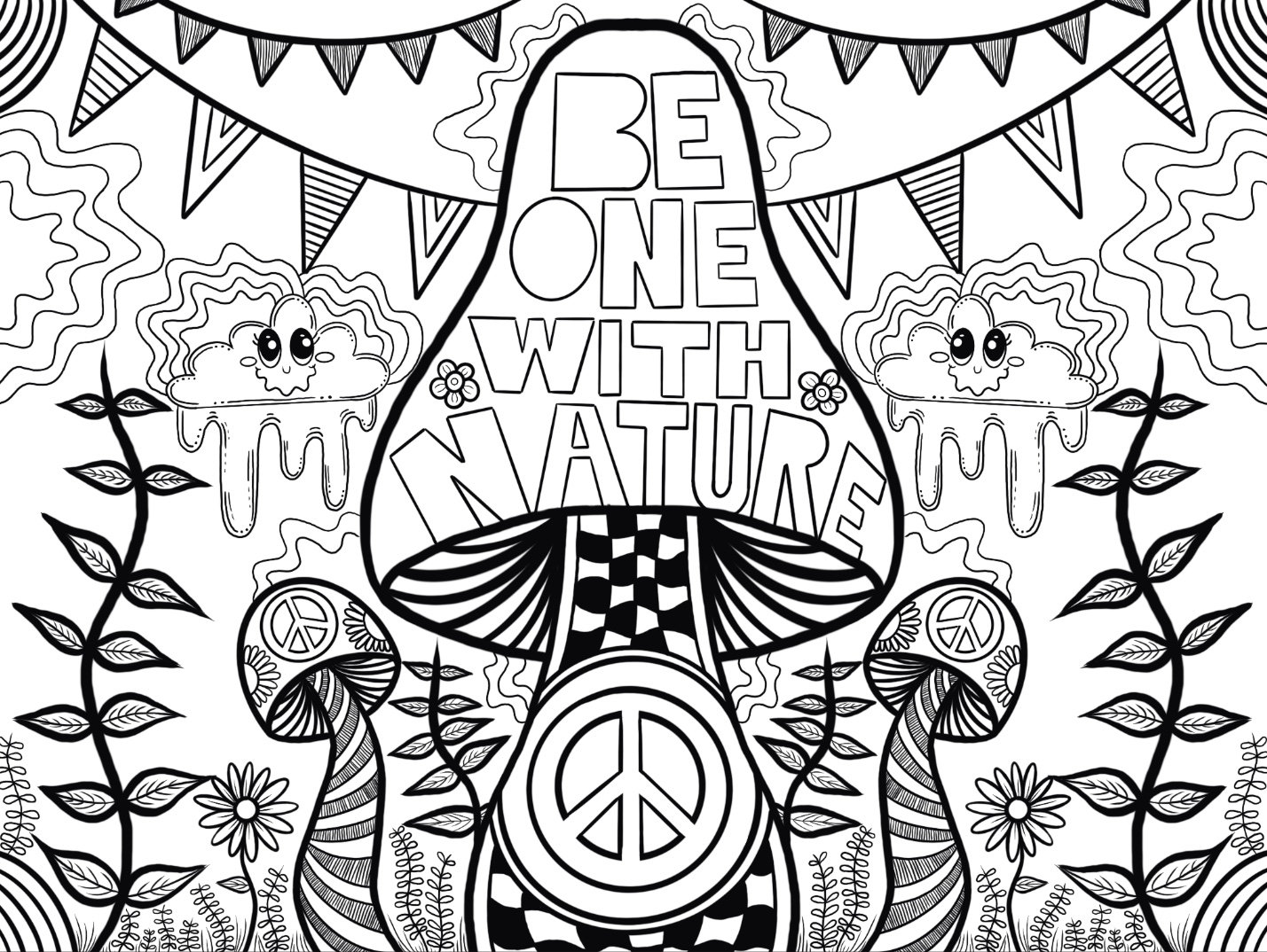 Nature Coloring Pages - Etsy