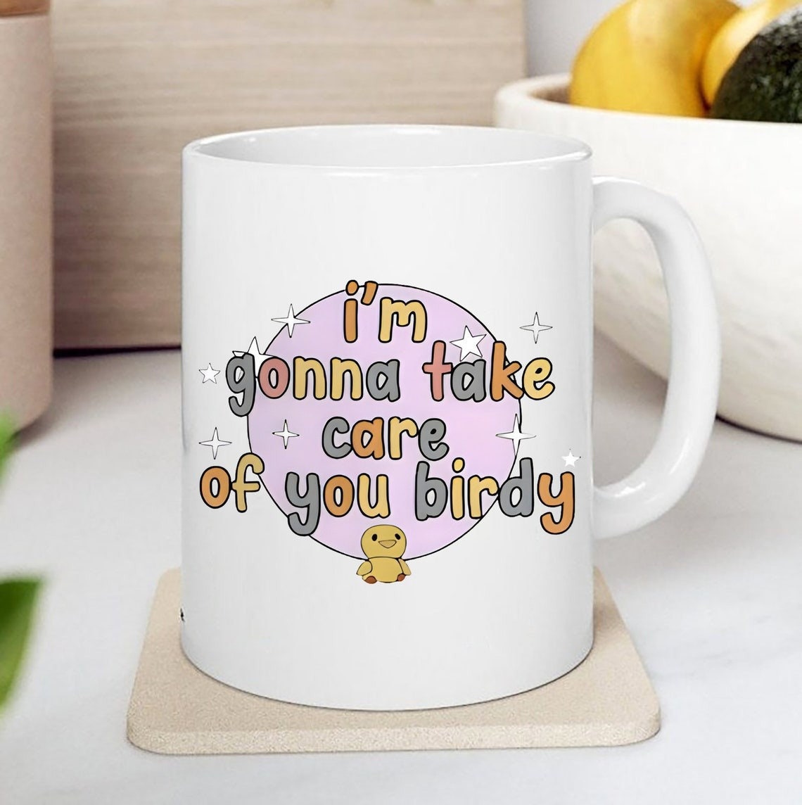 Hey Birdy, It's Okay Birdy, Nanalan Meme, Nanalan Peepo Fun Mug, Cute ...