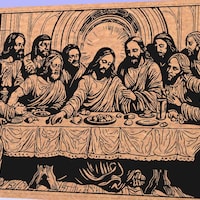 The Last Supper - STL File for CNC Wood Carving - Etsy