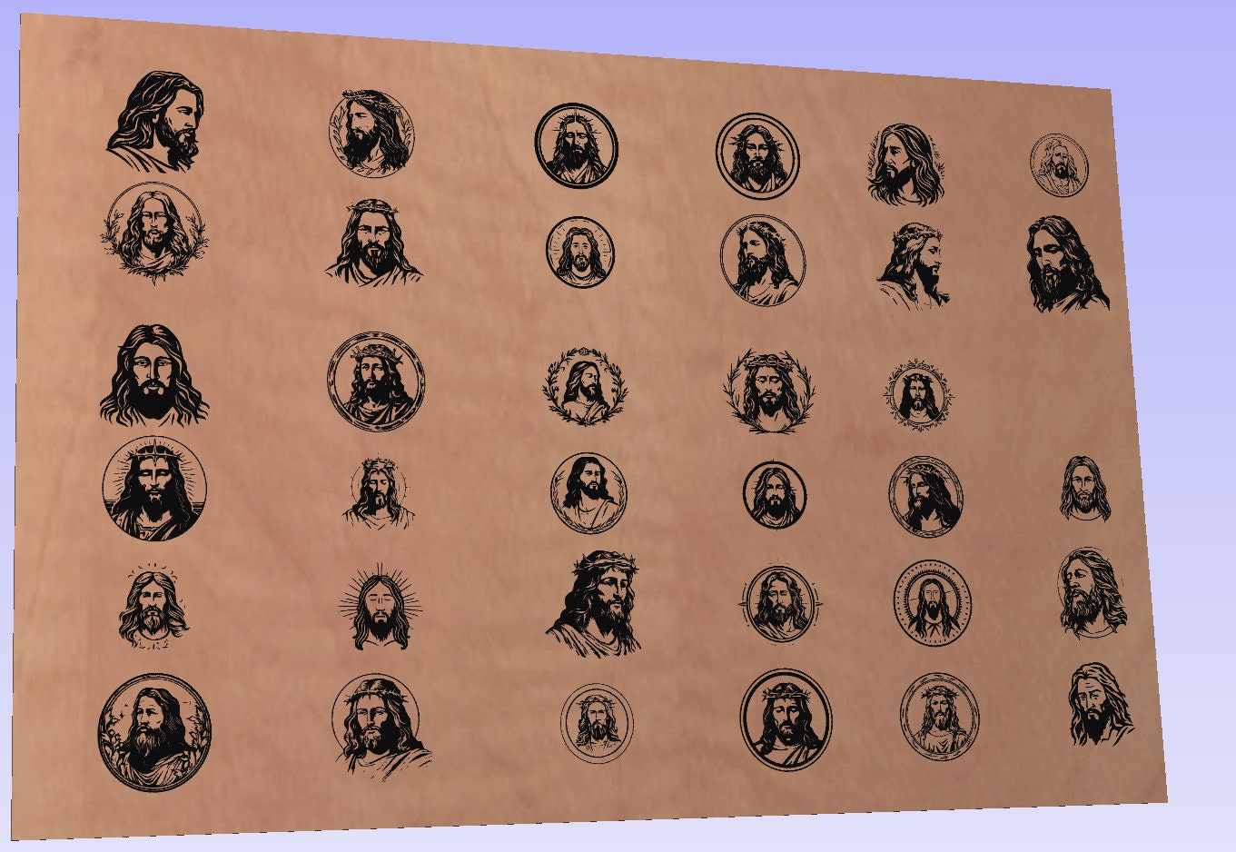 Jesus Christ Logo Type SVG, PDF, DXF Files, 35 in Total Pack 1 - Etsy
