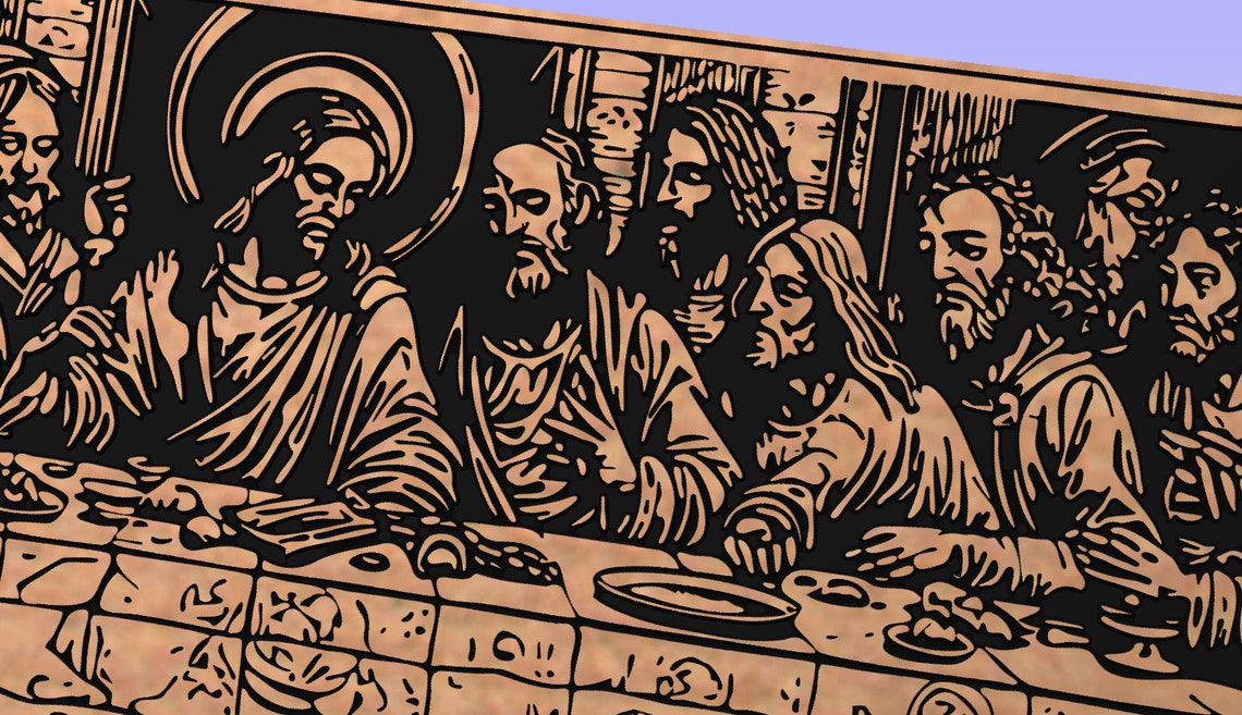 The Last Supper Svg, Jesus Christ Svg, Christian, Ultima Cena SVG ...