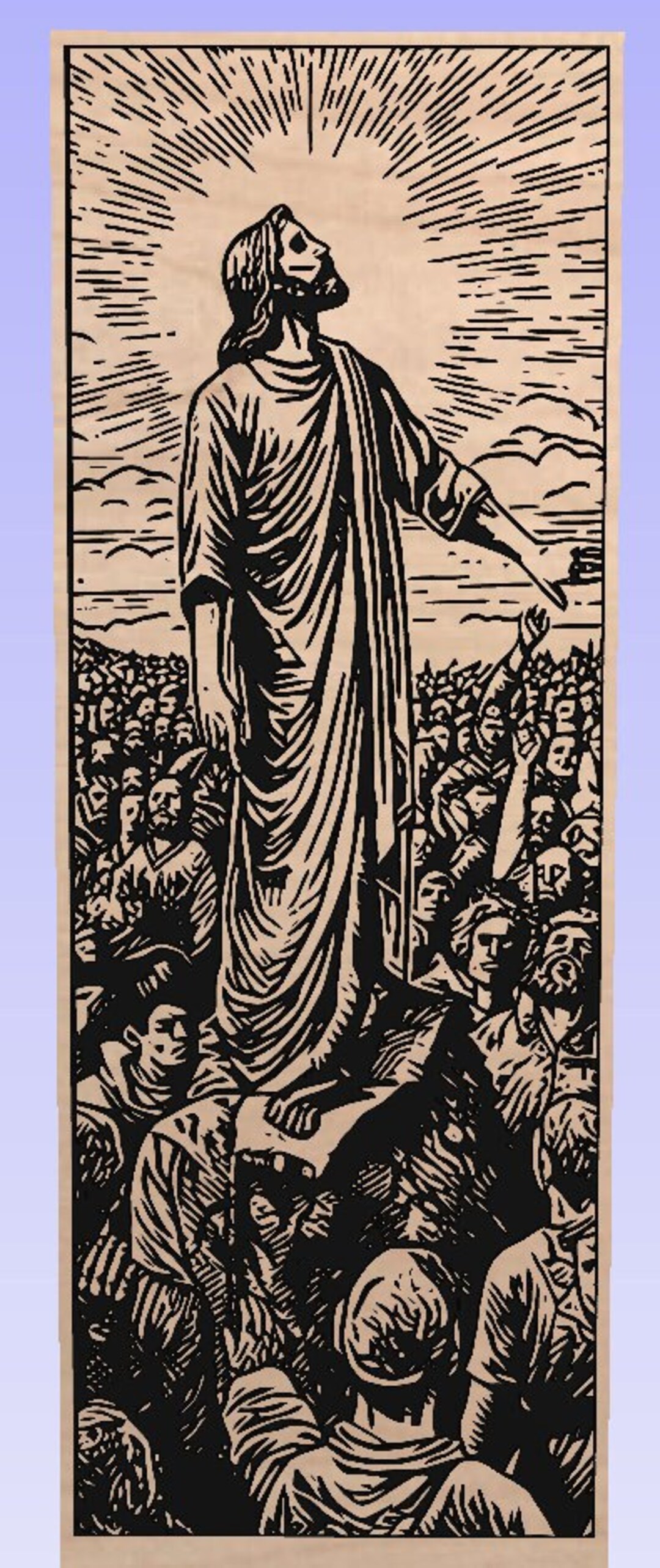 Jesus Preaching, CNC File, Vector, Biblical Art, Bible, - Etsy