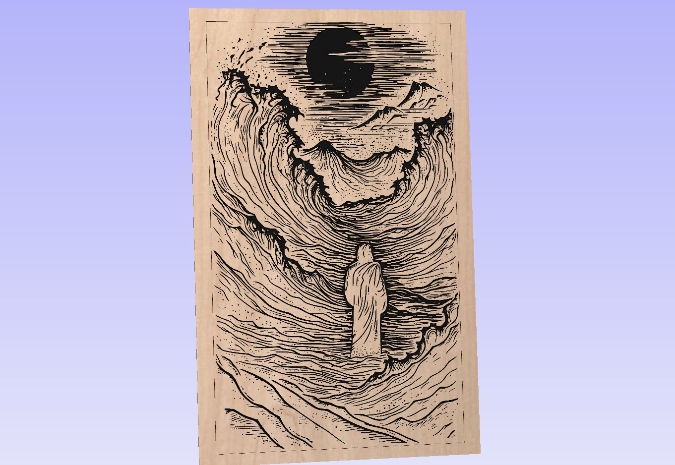 Moses Svg Parting the Red Sea, Christian, SVG, Rustic, Black and White ...