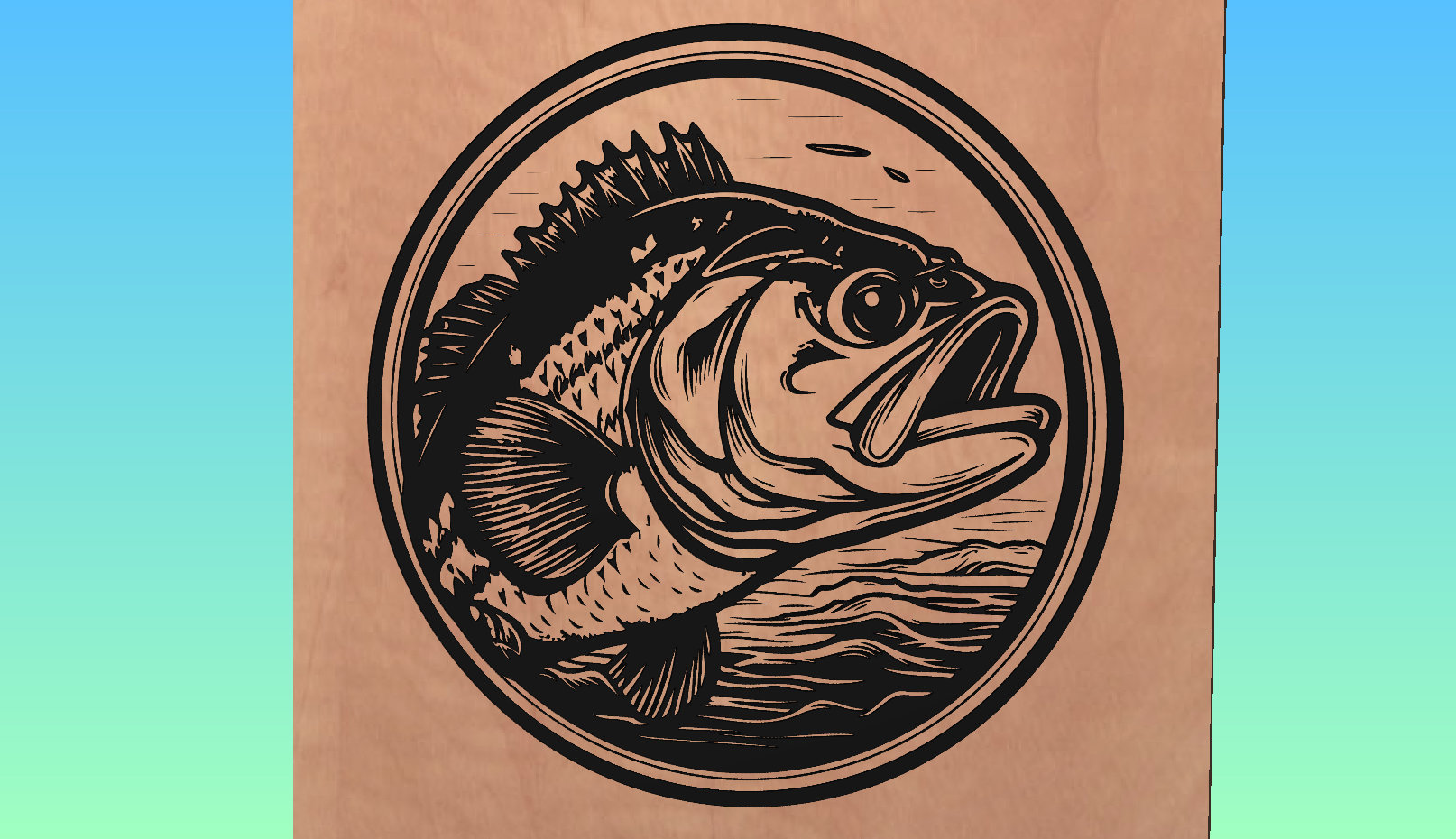 Large Mouth Bass SVG, Fishing, Pdf, Cnc, Laser, - Etsy