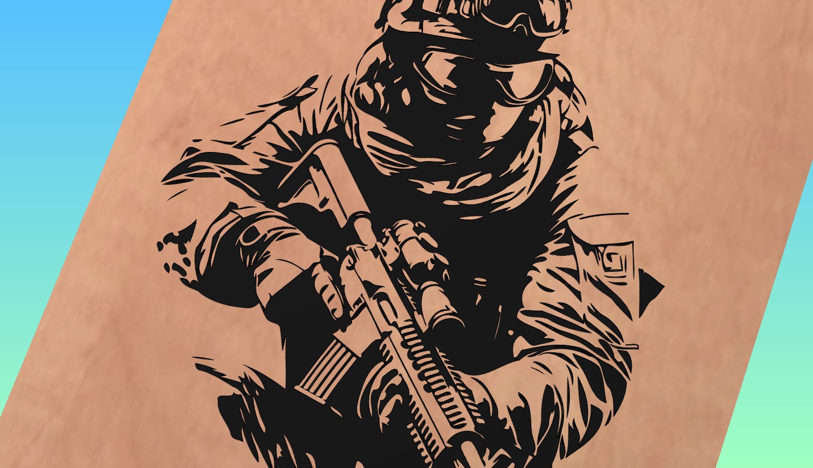 Soldier, Sniper, Swat, Police, Heavy Duty, Warrior, SVG, Black and ...