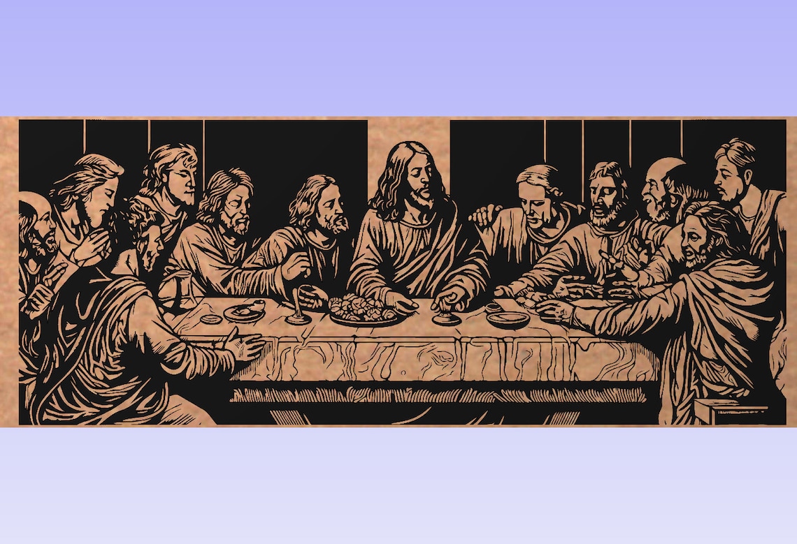 The Last Supper Svg, Jesus Christ Svg, Christian, SVG, Rustic, Jesus ...