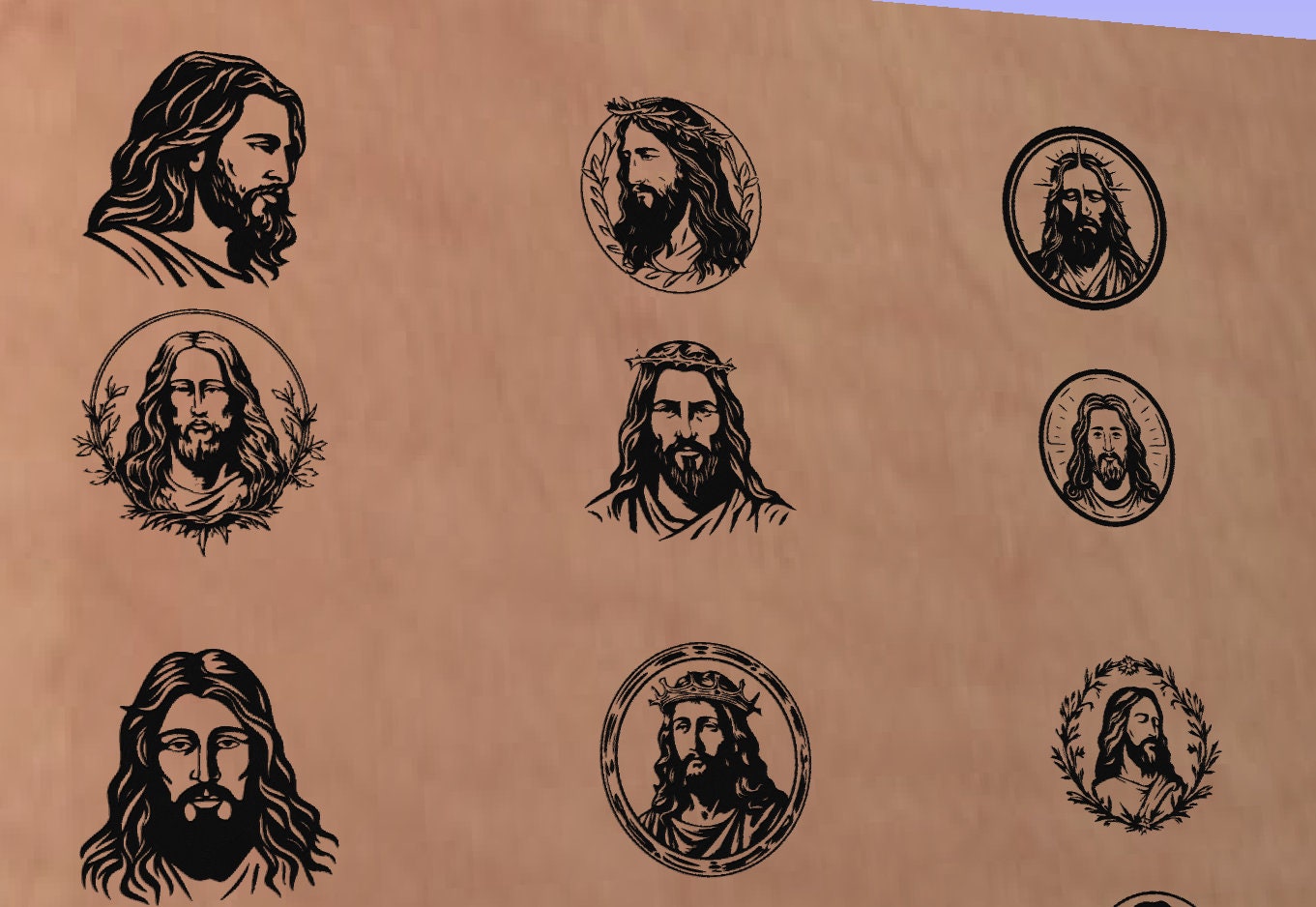 Jesus Christ Logo Type SVG, PDF, DXF Files, 35 in Total Pack 1 - Etsy