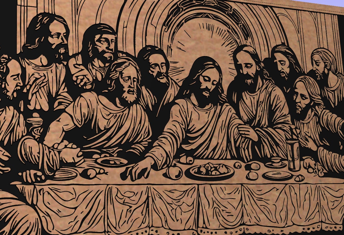 The Last Supper Svg, Jesus Christ Svg, Ultima Cena, Christian, SVG ...