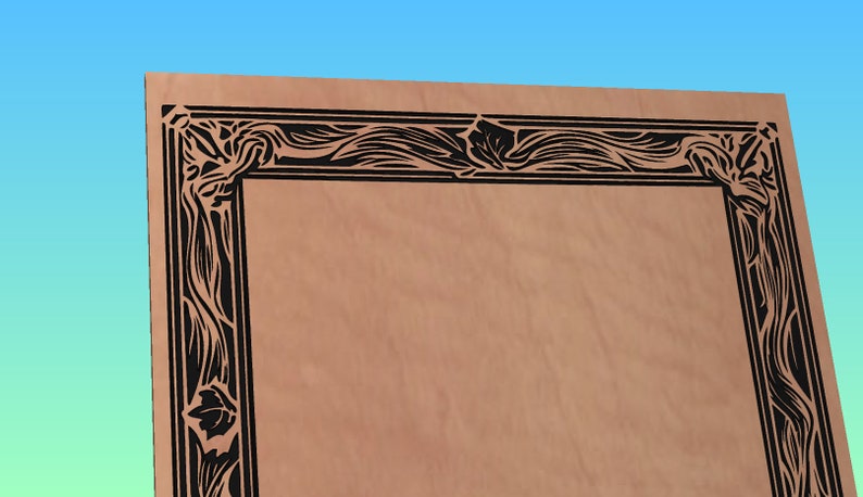 Picture Frames, Border for Cnc, Flourishes, SVG, Rustic, Black and ...