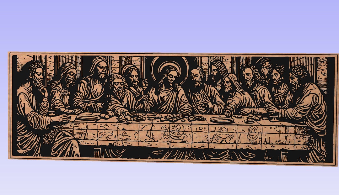 The Last Supper Svg Jesus Christ Svg Christian SVG Rustic - Etsy Hong Kong