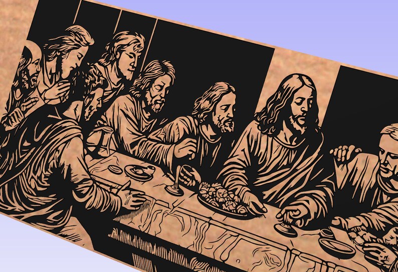 The Last Supper Svg, Jesus Christ Svg, Christian, SVG, Rustic, Jesus ...