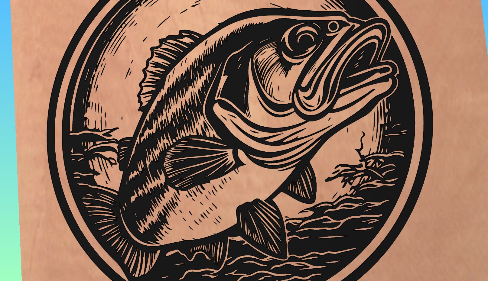 Large Mouth Bass SVG, Fishing, Pdf, Cnc, Laser, - Etsy