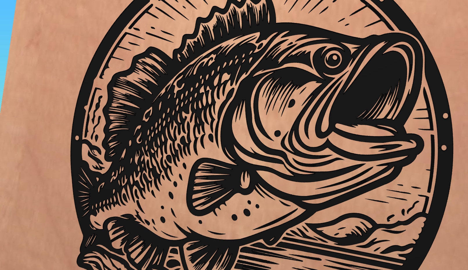 Large Mouth Bass SVG, Fishing, Pdf, Cnc, Laser, - Etsy