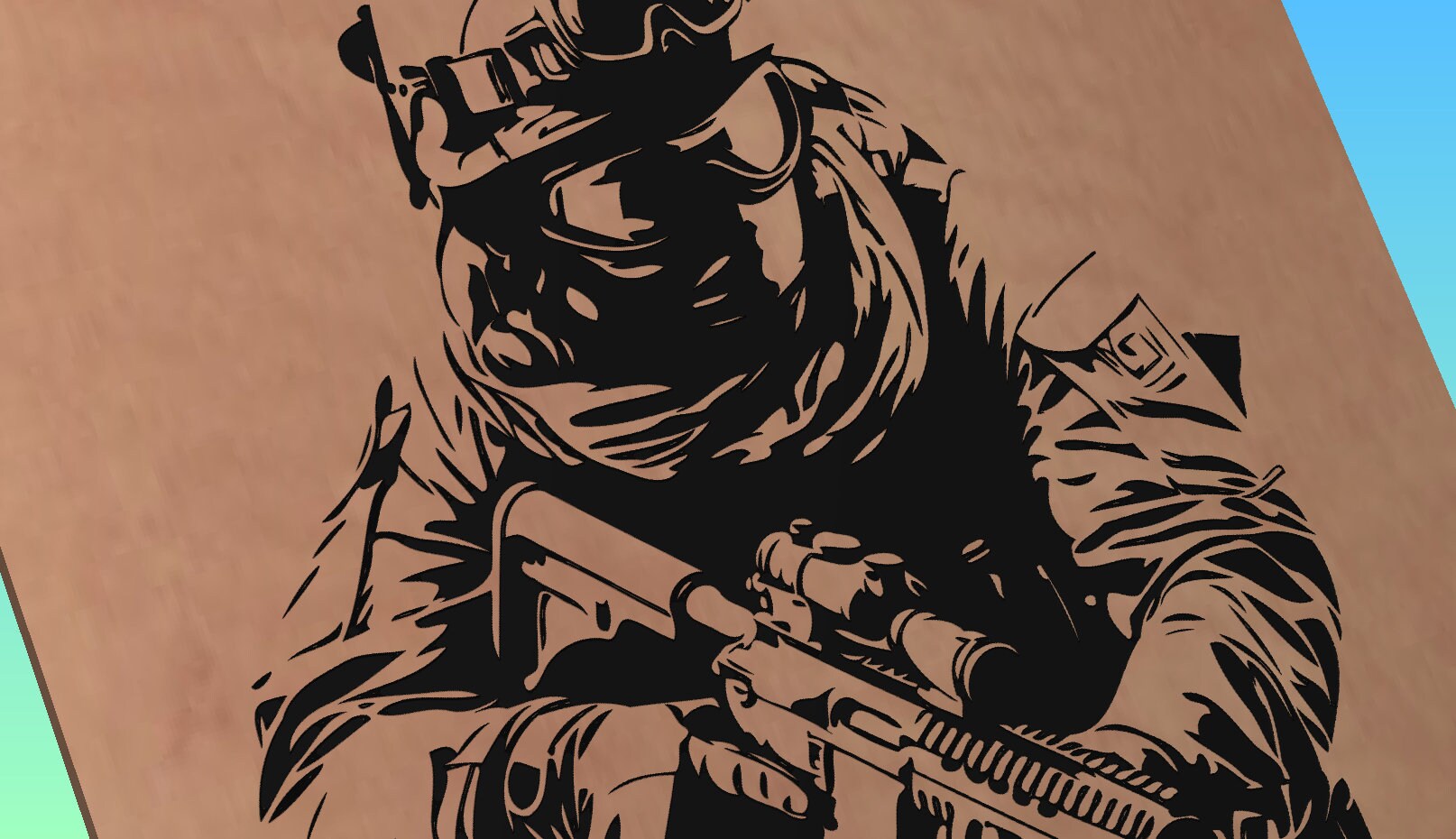 Soldier, Sniper, Swat, Police, Heavy Duty, Warrior, SVG, Black and ...