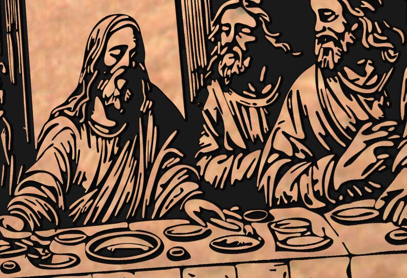 The Last Supper Svg, Jesus Christ Svg, Christian, SVG, Rustic, Jesus ...